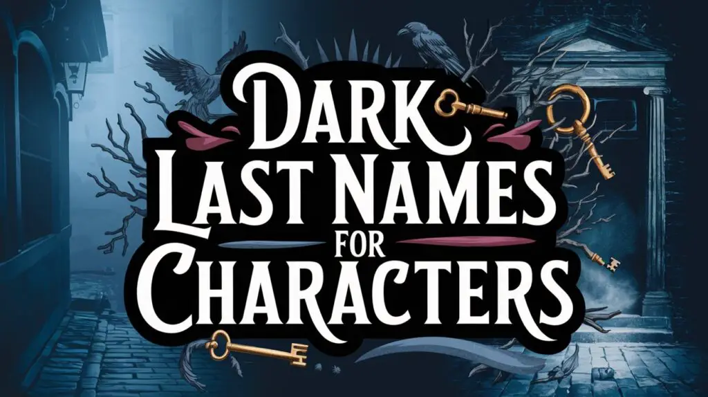 300+ Dark Last Names for Characters (Gothic Surnames)