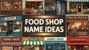 300+ Food Shop Name Ideas to Boost Your Brand