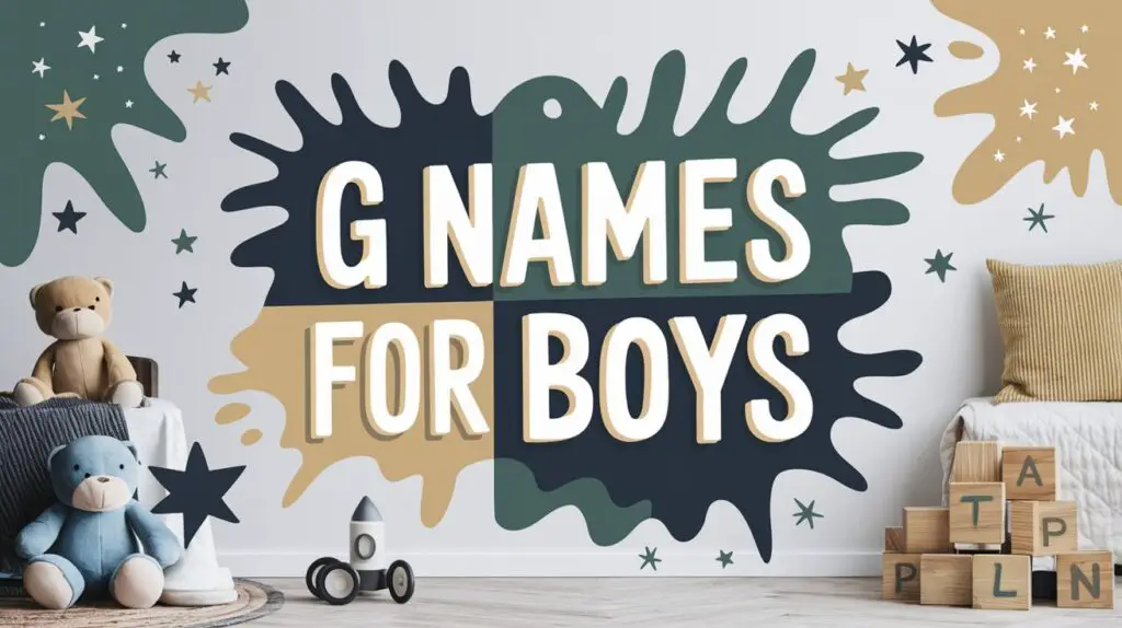 300+ G Names for Boys (Powerful, Cute & Classic Options)