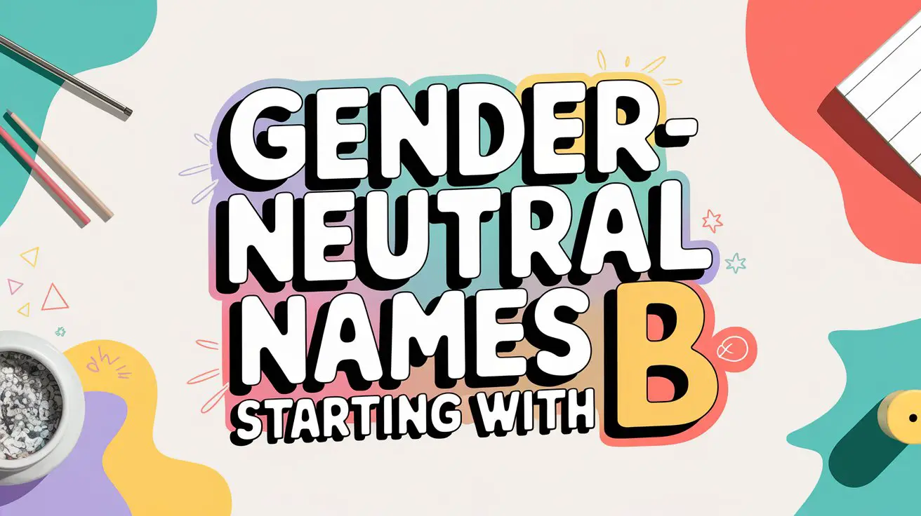 300+ Gender-Neutral Names Starting With B (Unisex Baby Name Ideas)