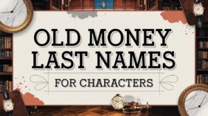 300+ Old Money Last Names for Characters (Surnames That Whisper Wealth ...