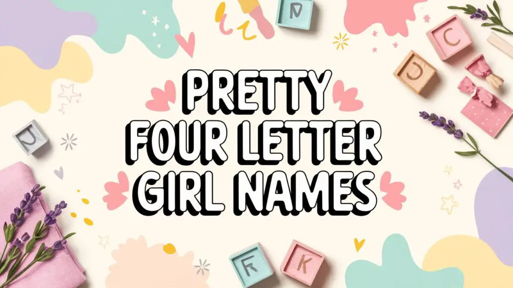 300+ Pretty Four Letter Girl Names (with Meanings & Origins)