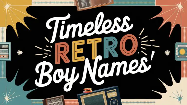 300+ Timeless Retro Boy Names (with Rich History and Meaning)