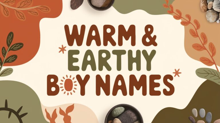300+ Warm & Earthy Boy Names (with Meanings and Origins)