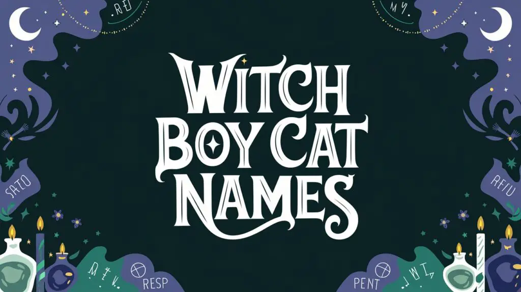 300+ Witch Boy Cat Names (Dark Academia, Celestial & Gothic Names)
