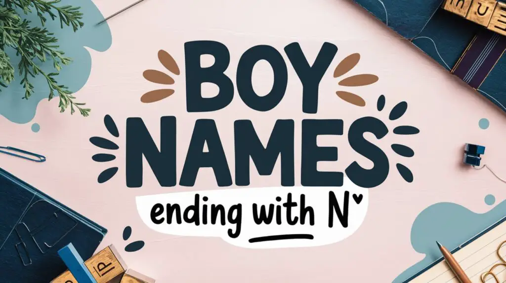300+ Boy Names Ending with N (with Meanings and Origins)