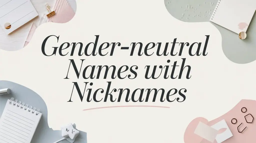 300+ Gender-Neutral Names With Nicknames