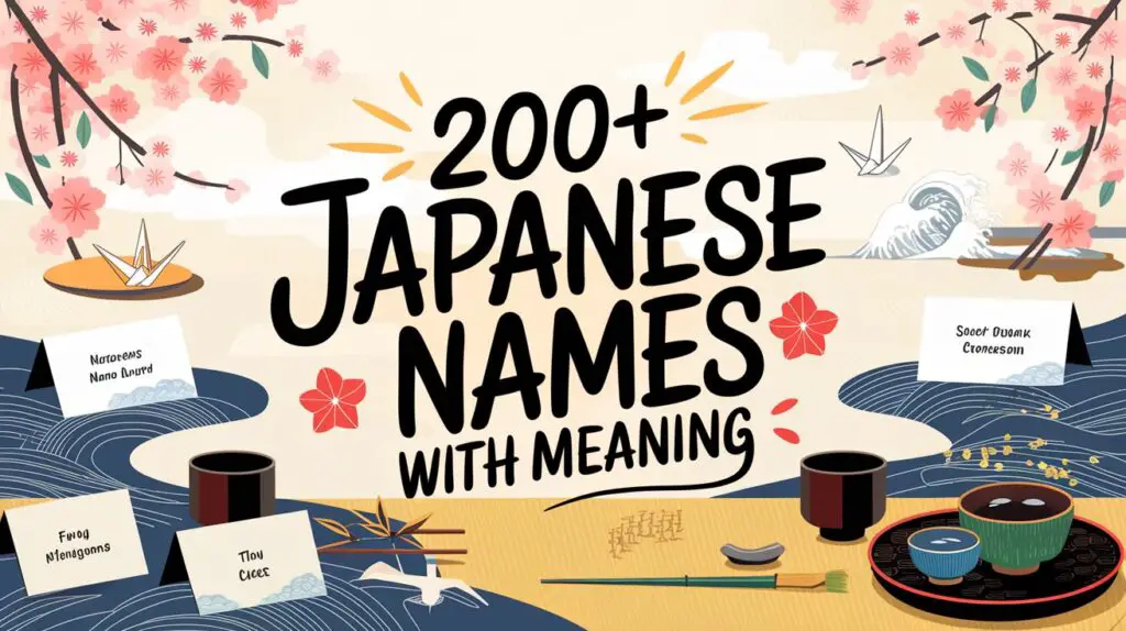 200+ Japanese Names with Meaning