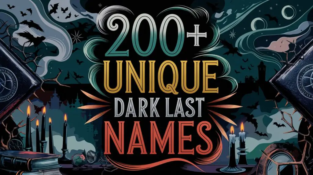 200+ Unique Dark Last Names (Gothic & Mysterious Surnames)