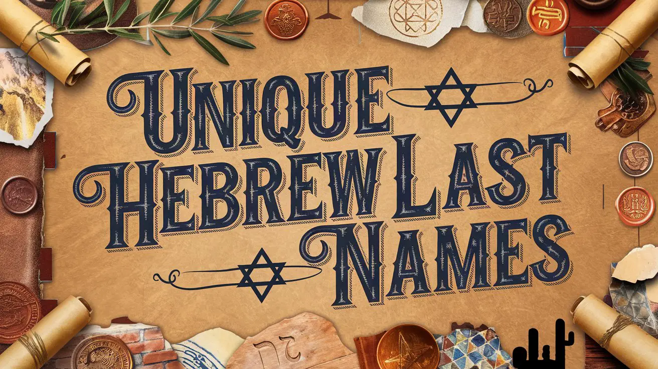 200+ Unique Hebrew Last Names (Rich History and Meanings)