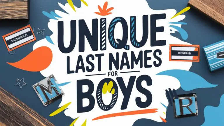 200+ Unique Last Names for Boys (with Meanings)