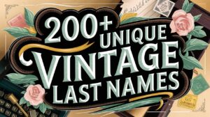 200+ Unique Vintage Last Names (with Meanings and Origins)