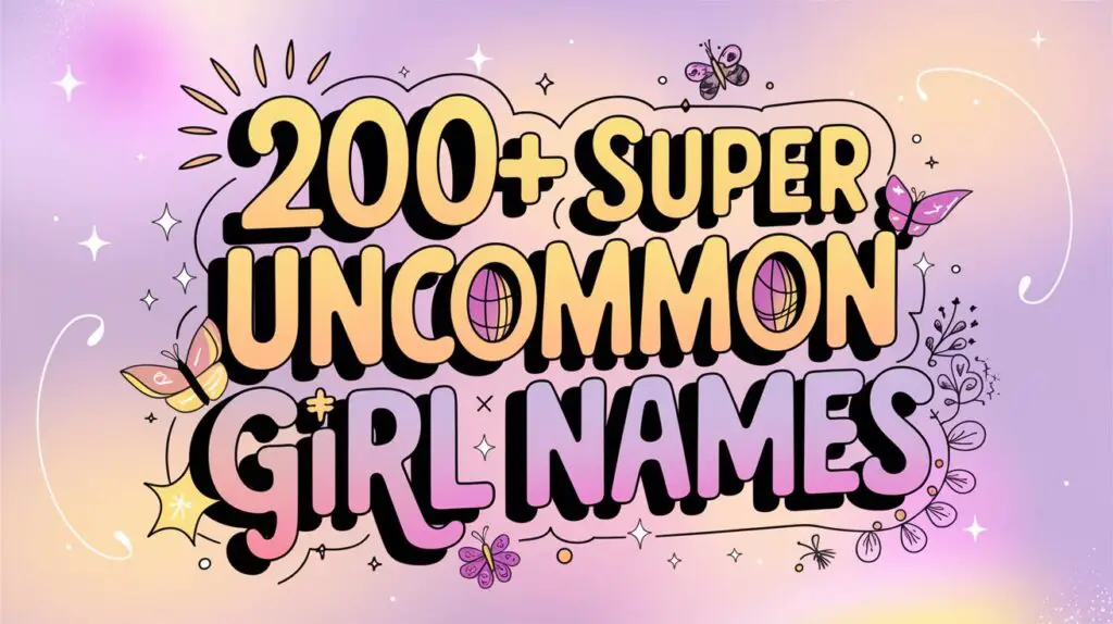 Super Uncommon Girl Names (200+ Rare & Beautiful Choices)